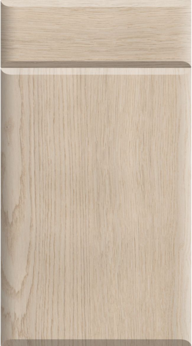 Bevelled Edge Cremona Oak Cotta Kitchen Doors | Made-to-measure | DIY ...
