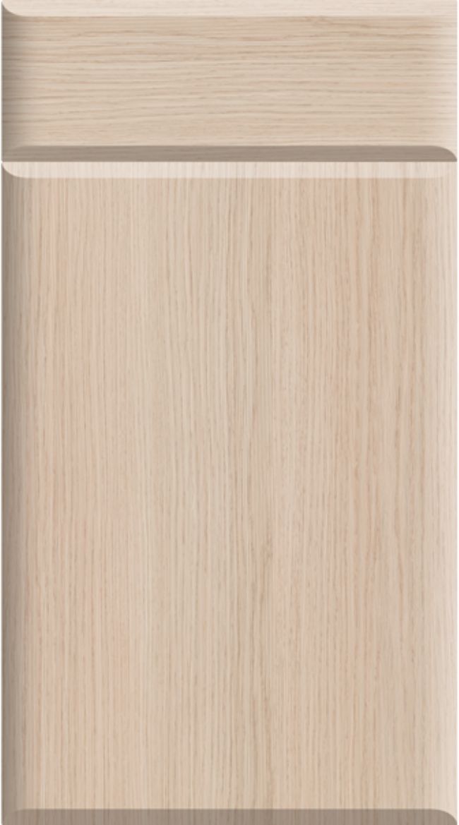 Bevelled Edge Light Vicenza Oak Kitchen Doors | Made-to-measure | DIY ...