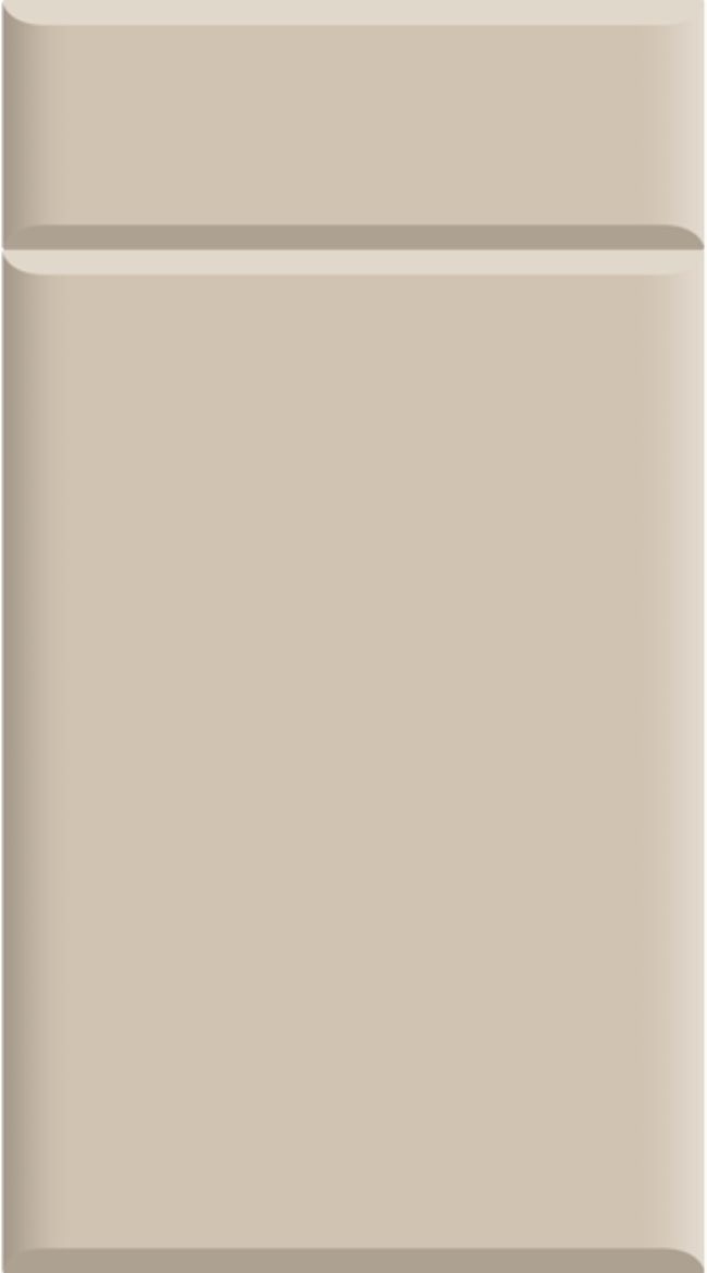 Bevelled Edge Super Matt Macadamia Kitchen Doors | Made-to-measure ...