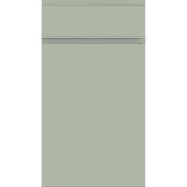 Handleless Slab Matt Sage Green Kitchen Doors | Made-to-measure | DIY ...