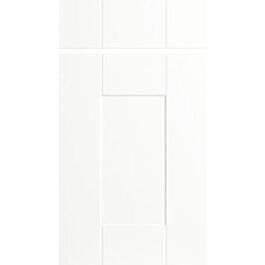 Wide Groove Shaker Satin White Kitchen Doors | Made-to-measure | DIY ...