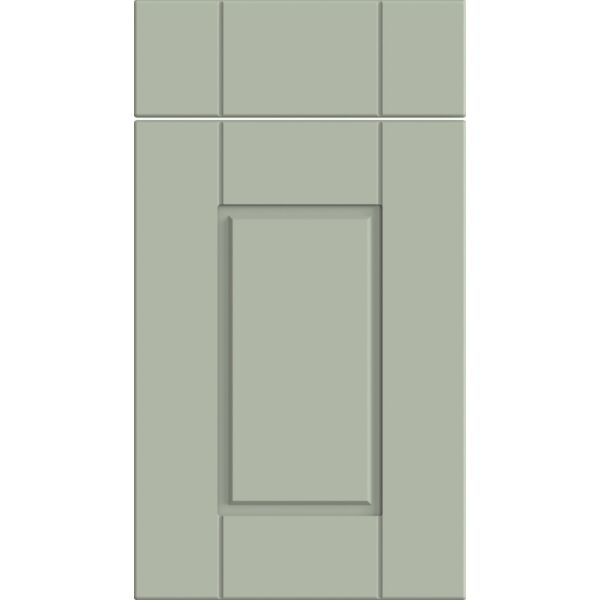 Raised Centre Shaker Matt Sage Green Kitchen Doors | Made-to-measure ...