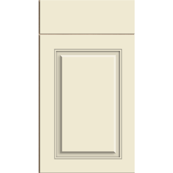 Panel Detail Super Matt Alabaster Kitchen Doors | Made-to-measure | DIY ...