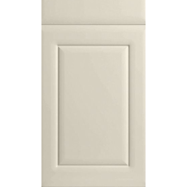 Patterned Bevel Super Matt Alabaster Kitchen Doors | Made-to-measure ...