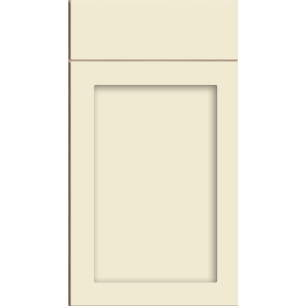 Skinny Frame Shaker Super Matt Alabaster Kitchen Doors | Made-to ...