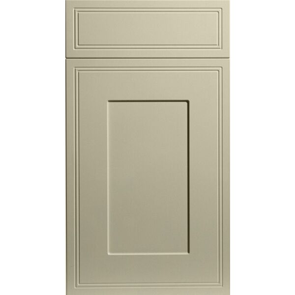 Double Groove Panel Super Matt Alabaster Kitchen Doors | Made-to ...