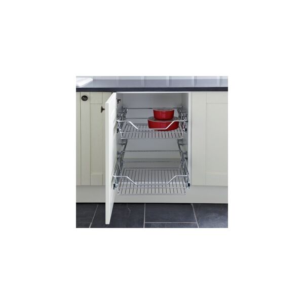 300mm Two Tier Base Unit Pull Out
