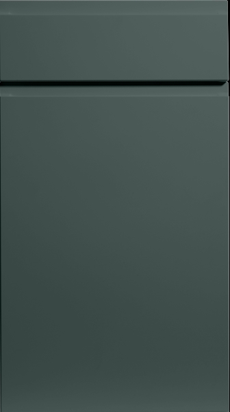 Handleless Slab Matt Kombu Green Kitchen Doors | Made-to-measure | DIY ...