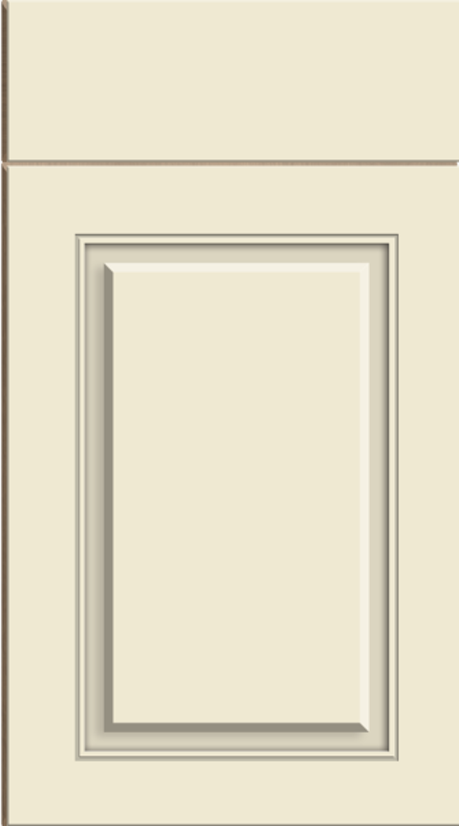 Panel Detail Super Matt Alabaster Kitchen Doors | Made-to-measure | DIY ...