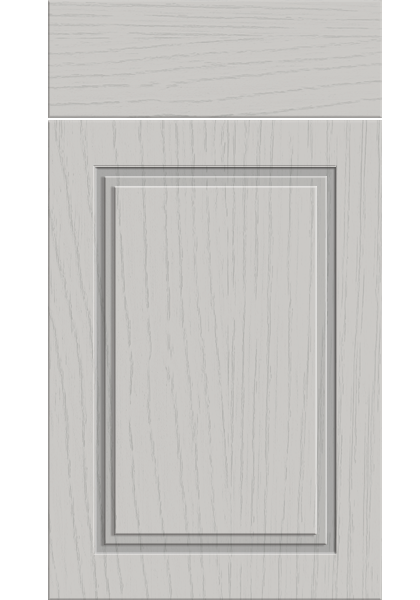 Square Recess Woodgrain Matt Light Grey Kitchen Doors | Made-to-measure ...