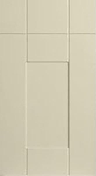 Wide Groove Shaker Super Matt Alabaster Kitchen Doors | Made-to-measure ...