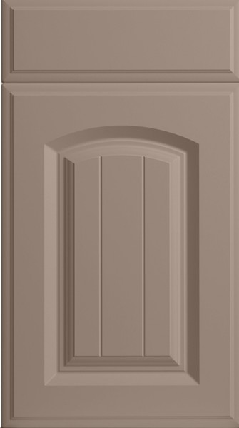 Arched Groove Panel Super Matt Cashmere Kitchen Doors | Made-to-measure ...